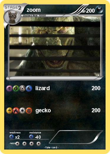 Pokémon zoom 58 58 - lizard - My Pokemon Card