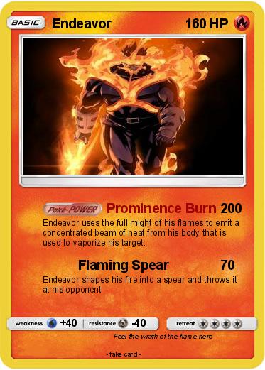 Pokémon Endeavor - Prominence Burn - My Pokemon Card