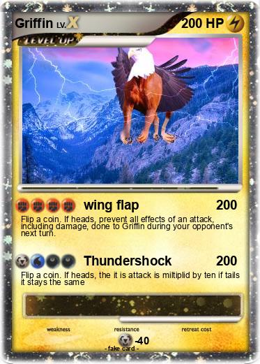 Pokémon Griffin 264 264 - wing flap - My Pokemon Card