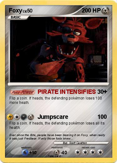 Pokémon Foxy 1370 1370 - PIRATE INTENSIFIES - My Pokemon Card