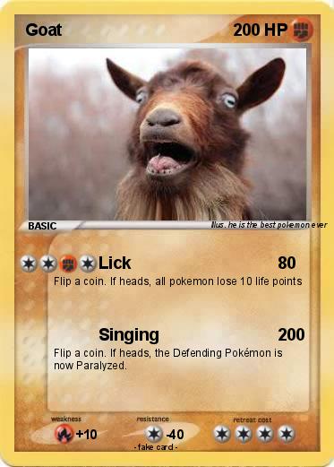 Pokémon Goat 110 110 - Lick - My Pokemon Card