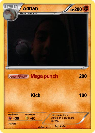 Pokémon Adrian 269 269 - Mega punch - My Pokemon Card