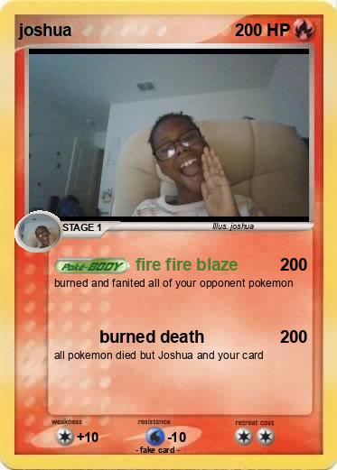 Pokémon joshua 589 589 - fire fire blaze - My Pokemon Card