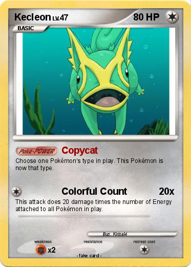 Pokémon Kecleon 56 56 - Copycat - My Pokemon Card