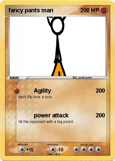 Pokémon fancy pants man 6 6 - Agility - My Pokemon Card