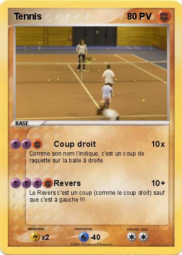 Pokémon Tennis - Coup droit - Ma carte Pokémon
