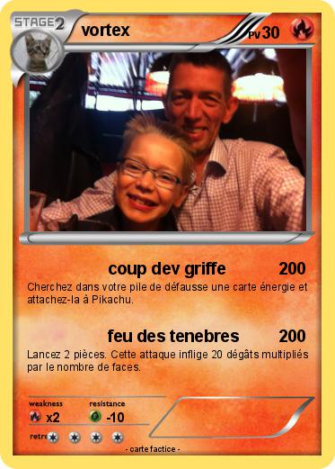 Pokémon vortex 100 100 - coup dev griffe - Ma carte Pokémon
