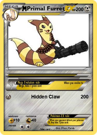 Pokémon Primal Furret - Hidden Claw - My Pokemon Card