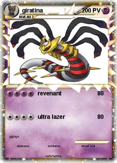 Pokémon giratina 3152 3152 - revenant - Ma carte Pokémon