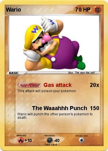 Pokémon Wario 1127 1127 - Gas attack - My Pokemon Card