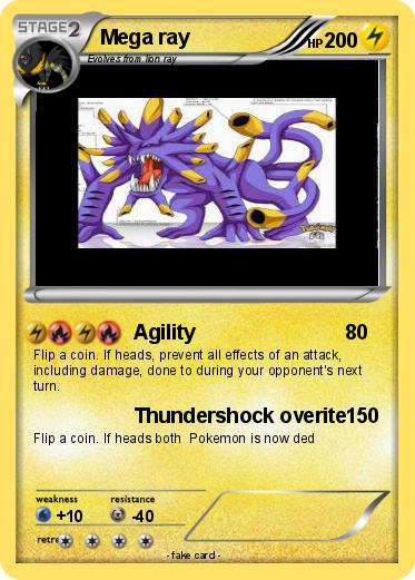 Pokémon Mega ray - Agility - My Pokemon Card