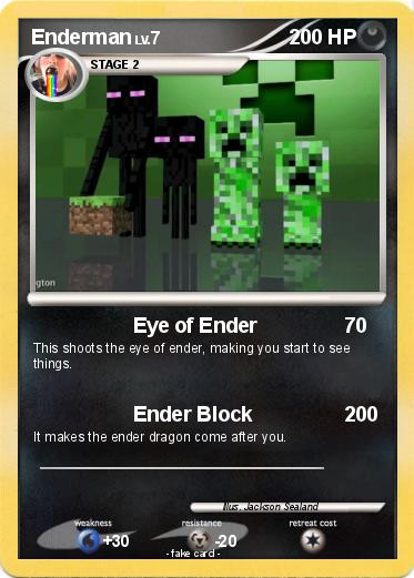 Pokémon Enderman 1637 1637 - Eye of Ender - My Pokemon Card