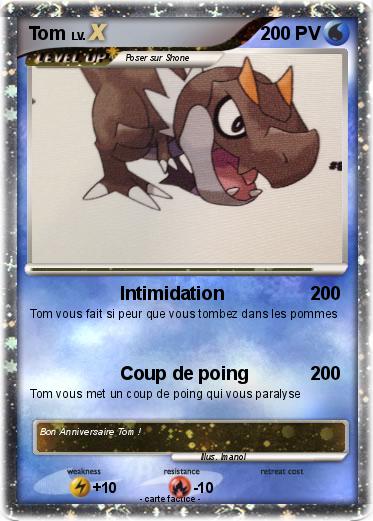 Pokémon Tom 1411 1411 - Intimidation - Ma carte Pokémon