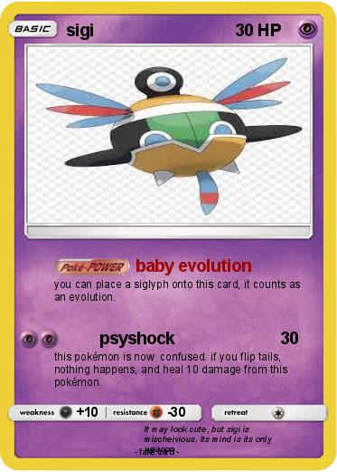 Pokémon sigi 3 3 - baby evolution - My Pokemon Card