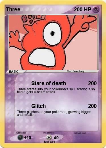 Pokémon Three 368 368 - Stare of death - My Pokemon Card