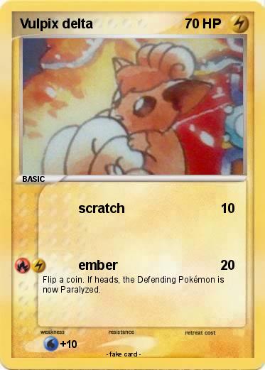 Pokémon Vulpix delta - scratch - My Pokemon Card