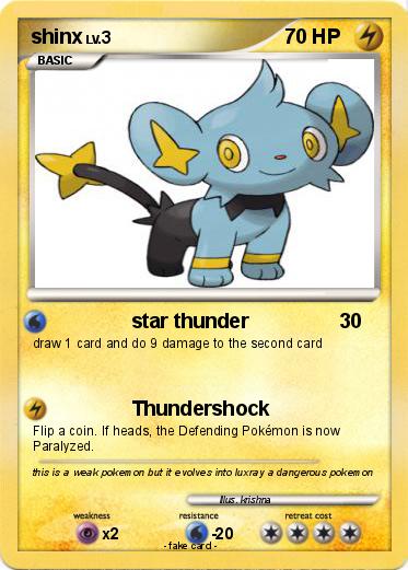 Pokémon shinx 191 191 - star thunder - My Pokemon Card