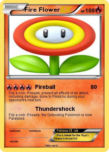 Pokémon Fire Flower 115 115 - Fireball - My Pokemon Card