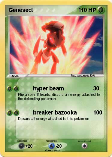 Pokémon Genesect 1469 1469 - hyper beam - My Pokemon Card