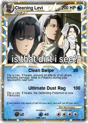 Pokémon Cleaning Levi - Clean Swipe - My Pokemon Card