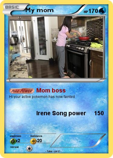 Pokémon My mom 190 190 - Mom boss - My Pokemon Card