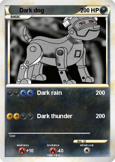 Pokémon Dark dog 65 65 - Dark rain - My Pokemon Card