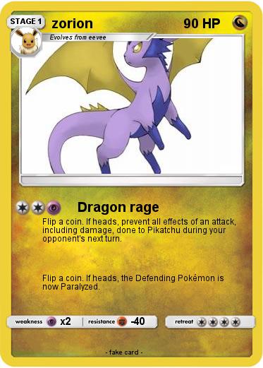 Pokémon zorion 2 2 - Dragon rage - My Pokemon Card
