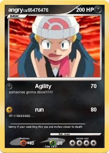 Pokémon angry 963 963 - Agility - My Pokemon Card