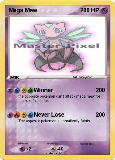 Pokémon Mega Mew 121 121 - Winner - My Pokemon Card