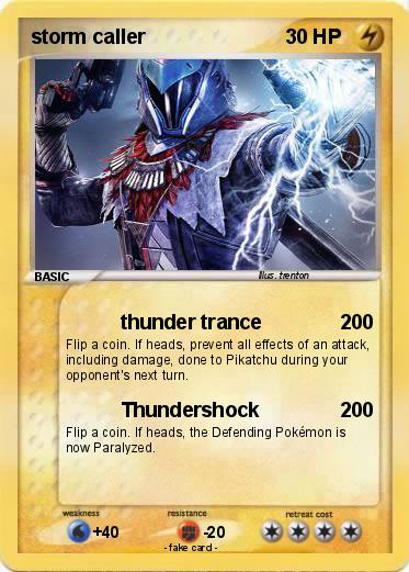 Pokémon storm caller - thunder trance - My Pokemon Card