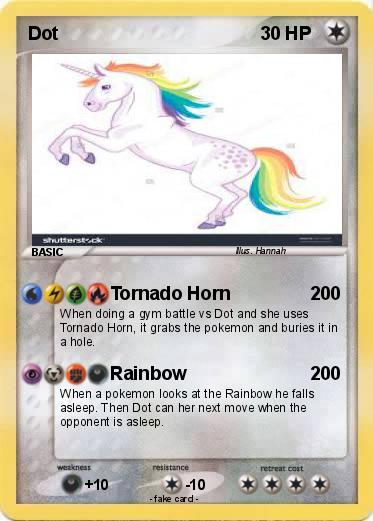 Pokémon Dot 82 82 - Tornado Horn - My Pokemon Card