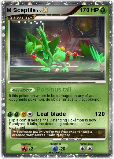 Pokémon M Sceptile 77 77 - Poisinus tail - My Pokemon Card