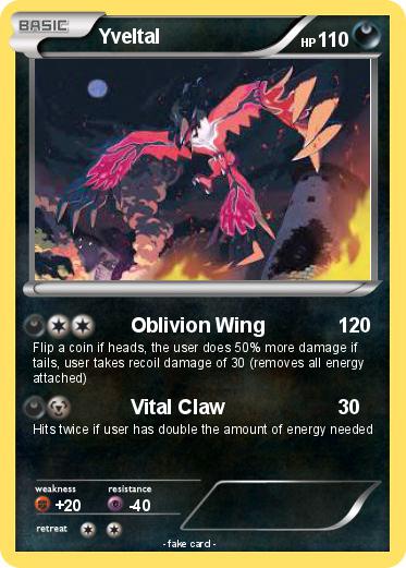 Pokémon Yveltal 2459 2459 - Oblivion Wing - My Pokemon Card