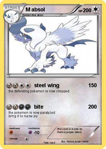 Pokémon M absol 77 77 - steel wing - My Pokemon Card