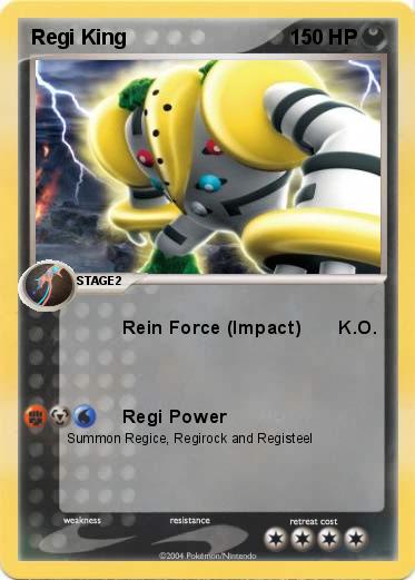 Pokémon Regi King - Rein Force (Impact) K.O. - My Pokemon Card