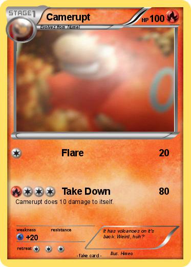Pokémon Camerupt 57 57 - Flare - My Pokemon Card