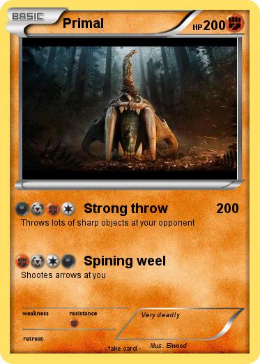 Pokémon Primal 2029 2029 - Strong throw - My Pokemon Card