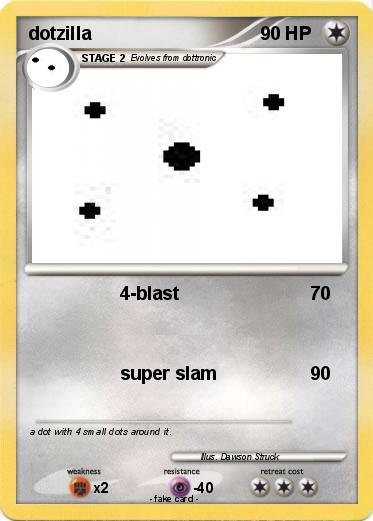 Pokémon dotzilla - 4-blast - My Pokemon Card