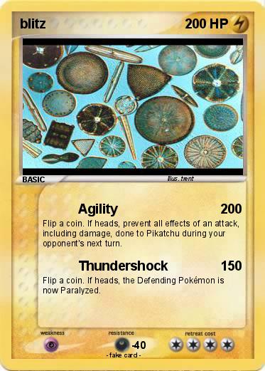 Pokémon blitz 134 134 - Agility - My Pokemon Card