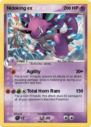 Pokémon Nidoking ex 15 15 - Agility - My Pokemon Card