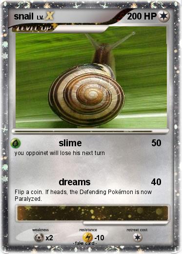 Pokémon snail 25 25 - slime - My Pokemon Card