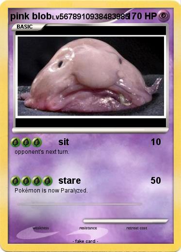 Pokémon pink blob 1 1 - sit - My Pokemon Card