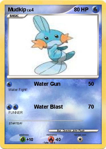 Pokémon Mudkip 692 692 - Water Gun - My Pokemon Card