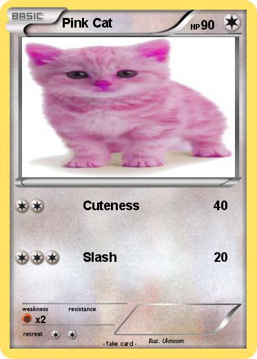 Pokémon Pink Cat 7 7 - Cuteness - My Pokemon Card