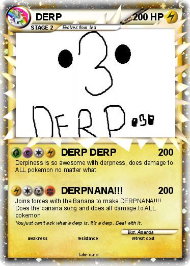 Pokémon DERP 475 475 - DERP DERP - My Pokemon Card