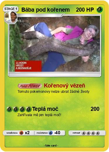Pokémon Baba pod korenem - Kořenový vězeň - My Pokemon Card