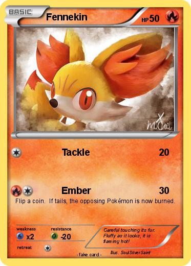 Pokémon Fennekin 503 503 - Tackle - My Pokemon Card