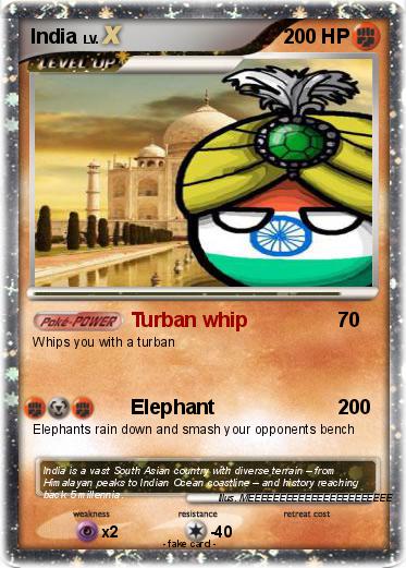 Pokémon India 23 23 - Turban whip - My Pokemon Card