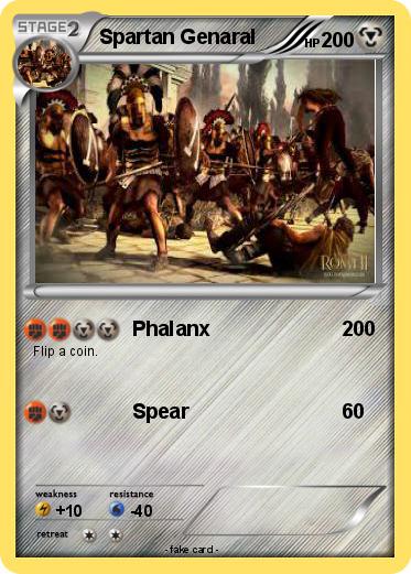 Pokémon Spartan Genaral - Phalanx - My Pokemon Card