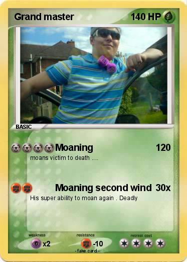 Pokémon Grand master 18 18 - Moaning - My Pokemon Card